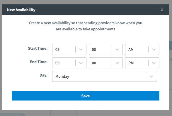 Adjusting Availability (Non-Integrated Only) – blockit Now, Inc.