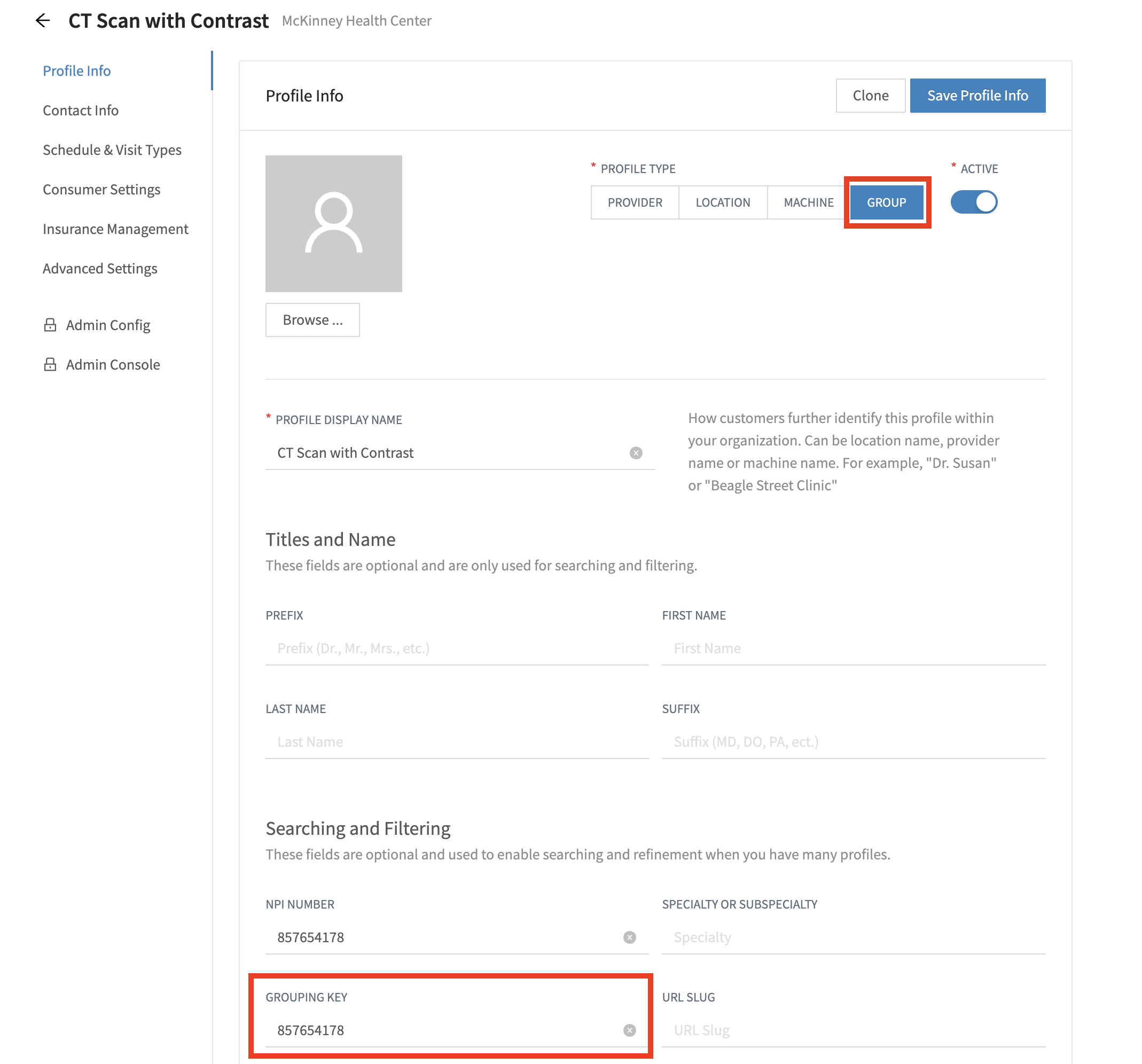 Group Profile Types – blockit Now, Inc.